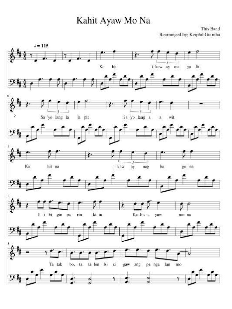 Kahit Ayaw Mo Na | PDF
