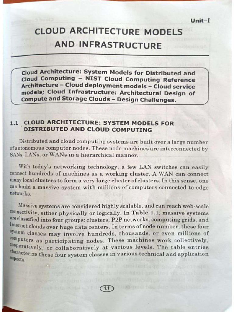 Cloud Computing Unit-1 (Whatsapp) | PDF