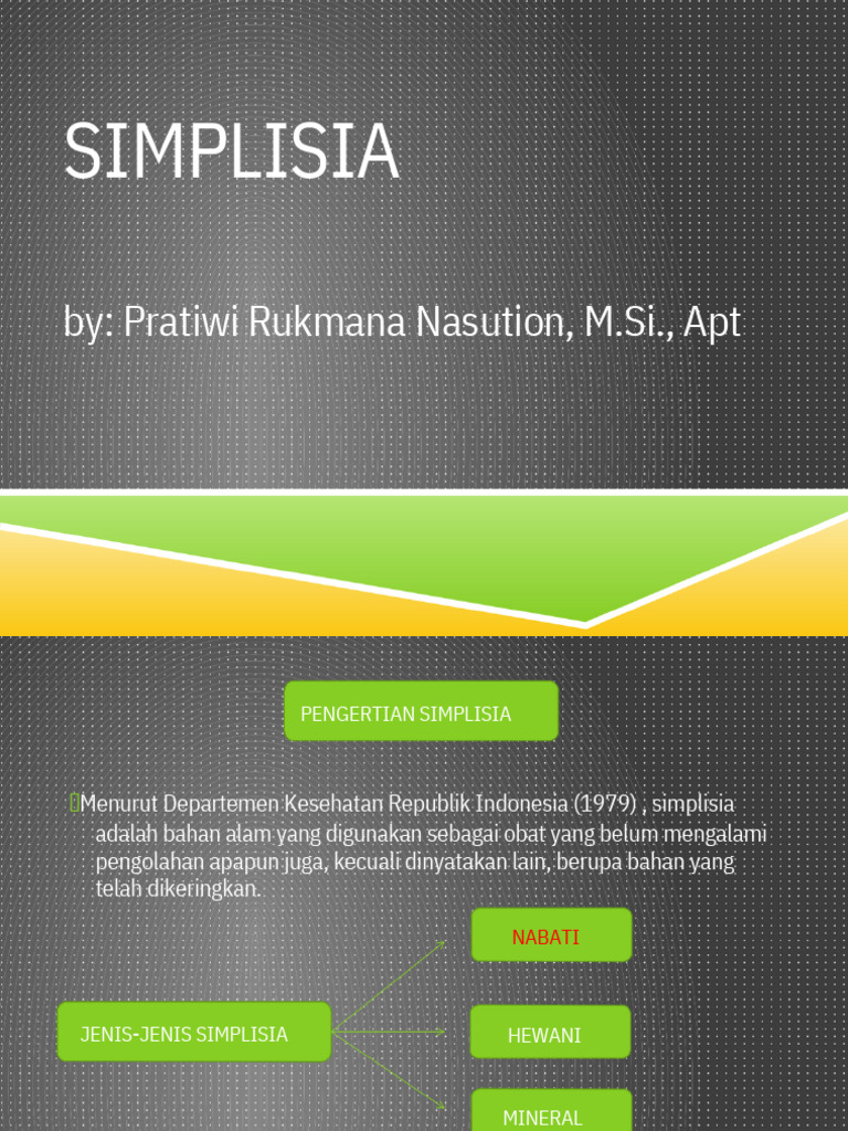 Simplisia PDF | PDF