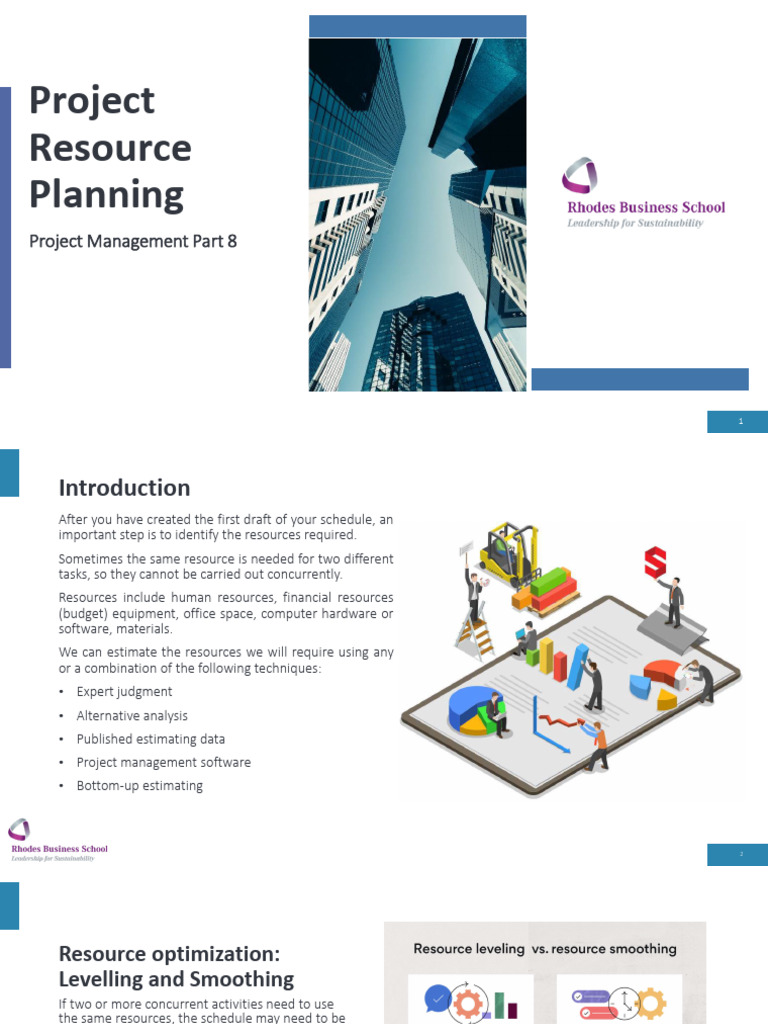 Part 8 Project Resource Planning | PDF