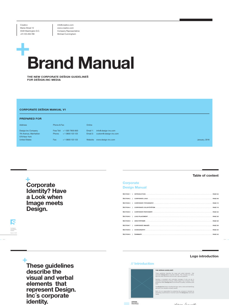 Brand Manual Guide A4 Preview | PDF