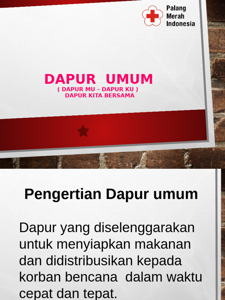 Dapur Umum Pmi Pdf