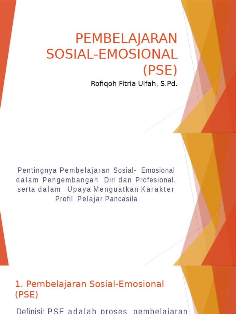 Pembelajaran Sosial-Emosional (Pse) | PDF