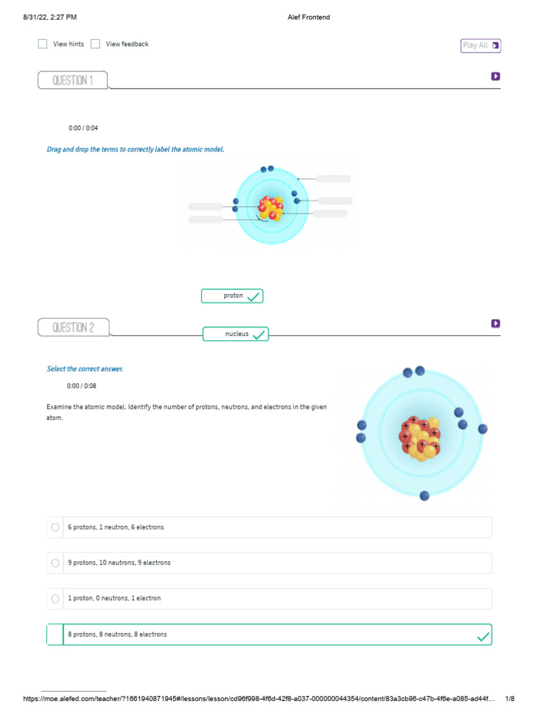 Atoms, Elements and Compounds The Atom | PDF