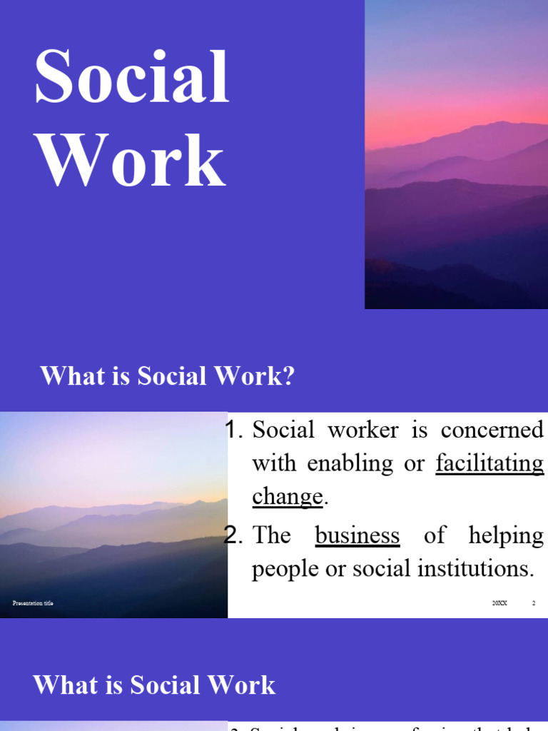 SOCIAL WORK - Intro | PDF