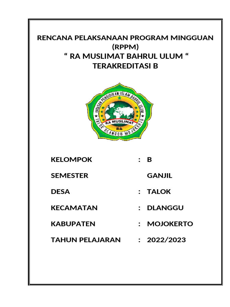 RPPM TK | PDF
