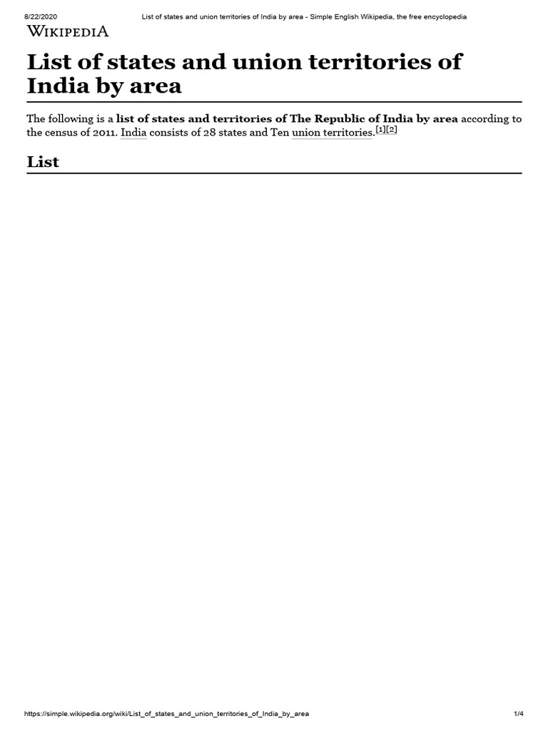 Area Info Abt India | PDF