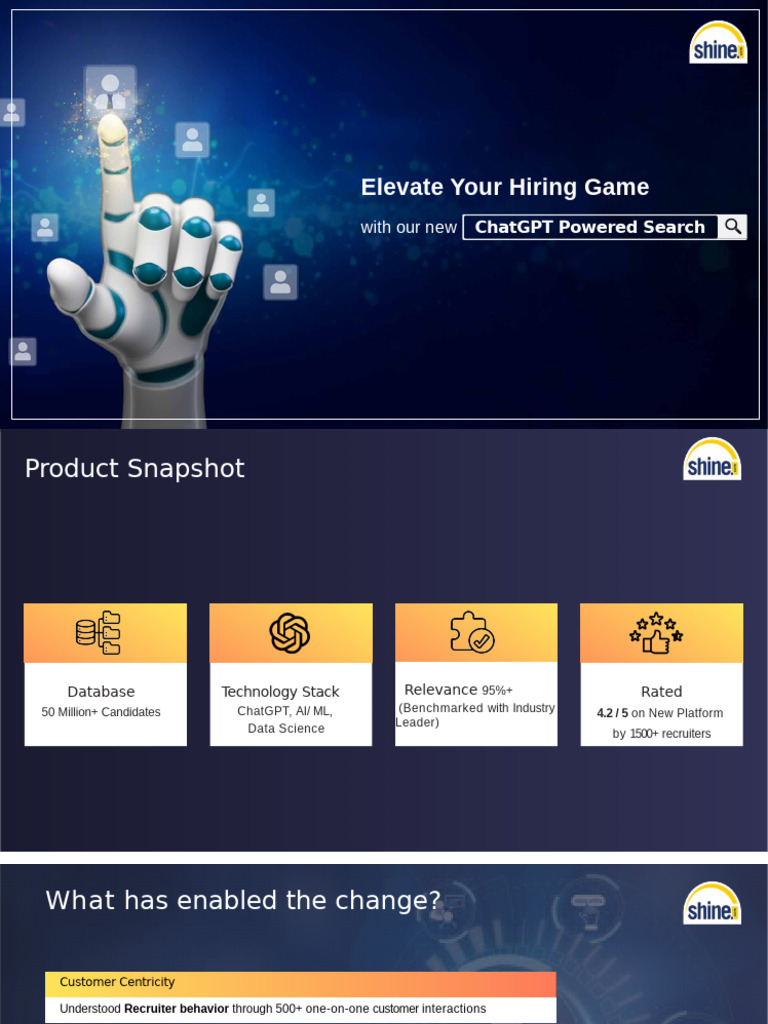 SHINE - New Era of Hiring | PDF