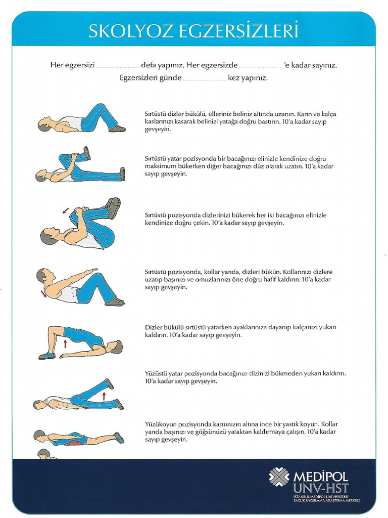 Skolyoz Ve Bel Egzersizleri | PDF