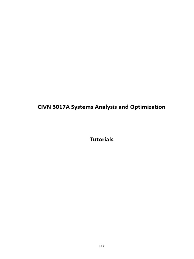 CIVN 3017A-Tutorials | PDF