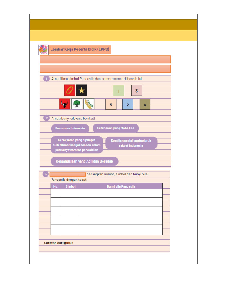 Lembar Kerja Siswa Kelas 2 | PDF