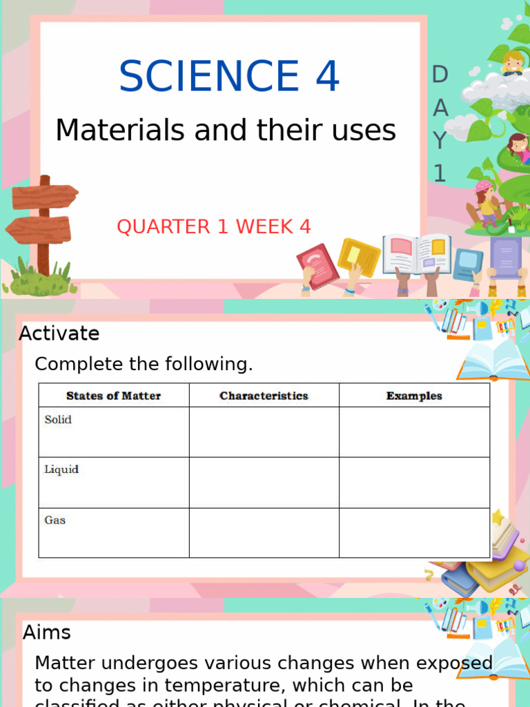Science4 Q1 W4 | PDF