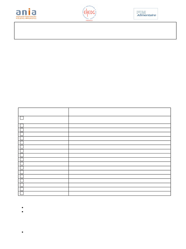 ANIA EHEDG FIM 14 0715 Modèle DoC EN V3 | PDF