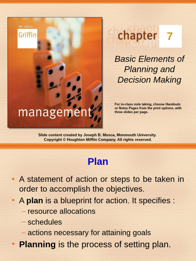 7basic Elements of Planning | PDF