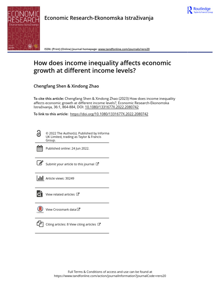 How Does Income Inequality Affects Economic Growth at Different Income ...