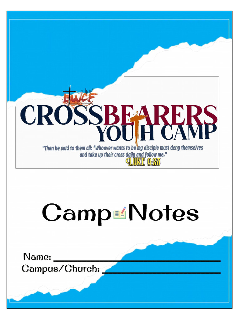 Camp Notes Crossbearers Camp | PDF