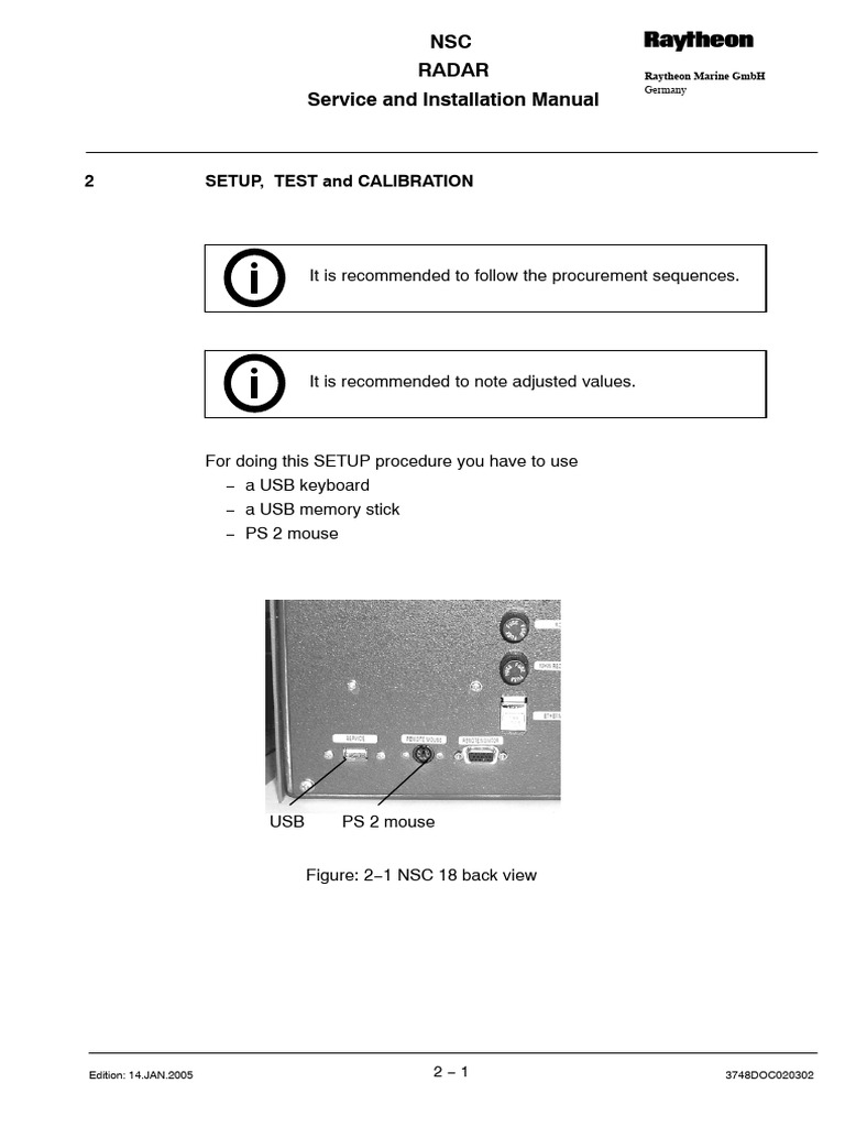 Raytheon NSC Radar Install Manual | PDF