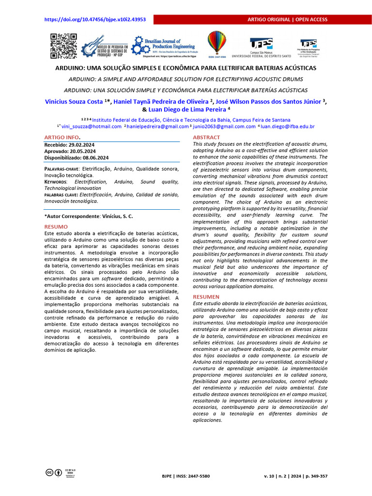 Arduino Uma Solucao Simples e Economica para Eletr | PDF