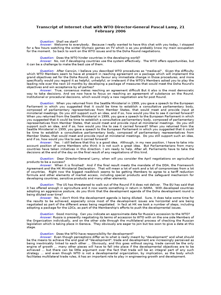 Chat Transcript e | PDF