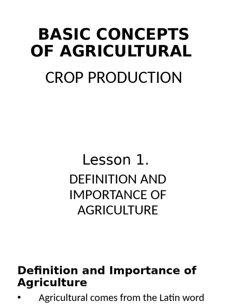 BASIC-CONCEPTS-OF-AGRICULTURAL | PDF
