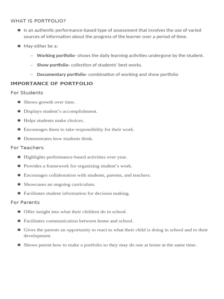 Message For Portfolio | PDF
