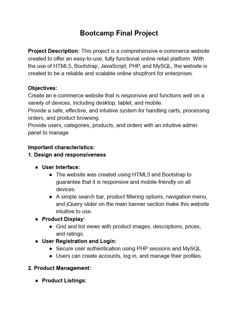 Bootcamp Final Project | PDF