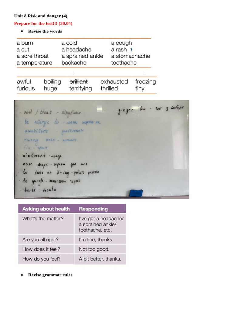 4 Unit 8 Risk and danger | PDF