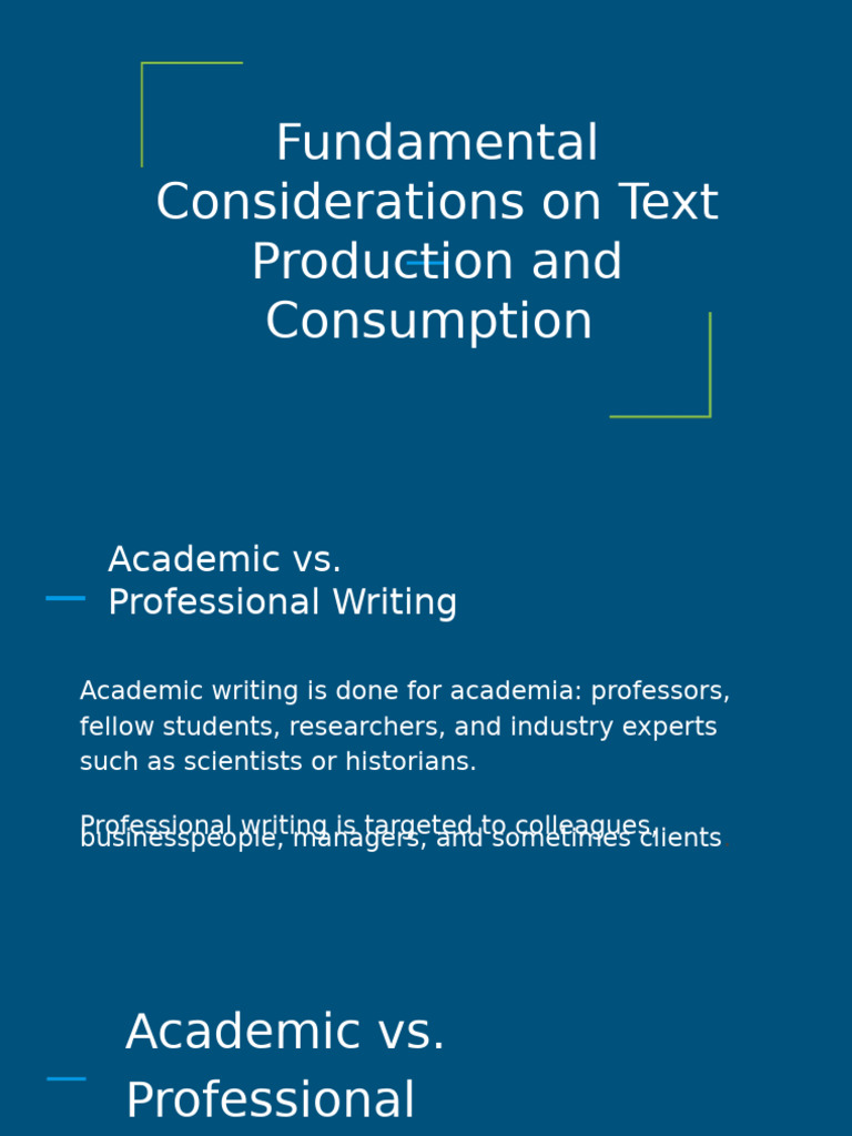 Fundametal Considerations | PDF
