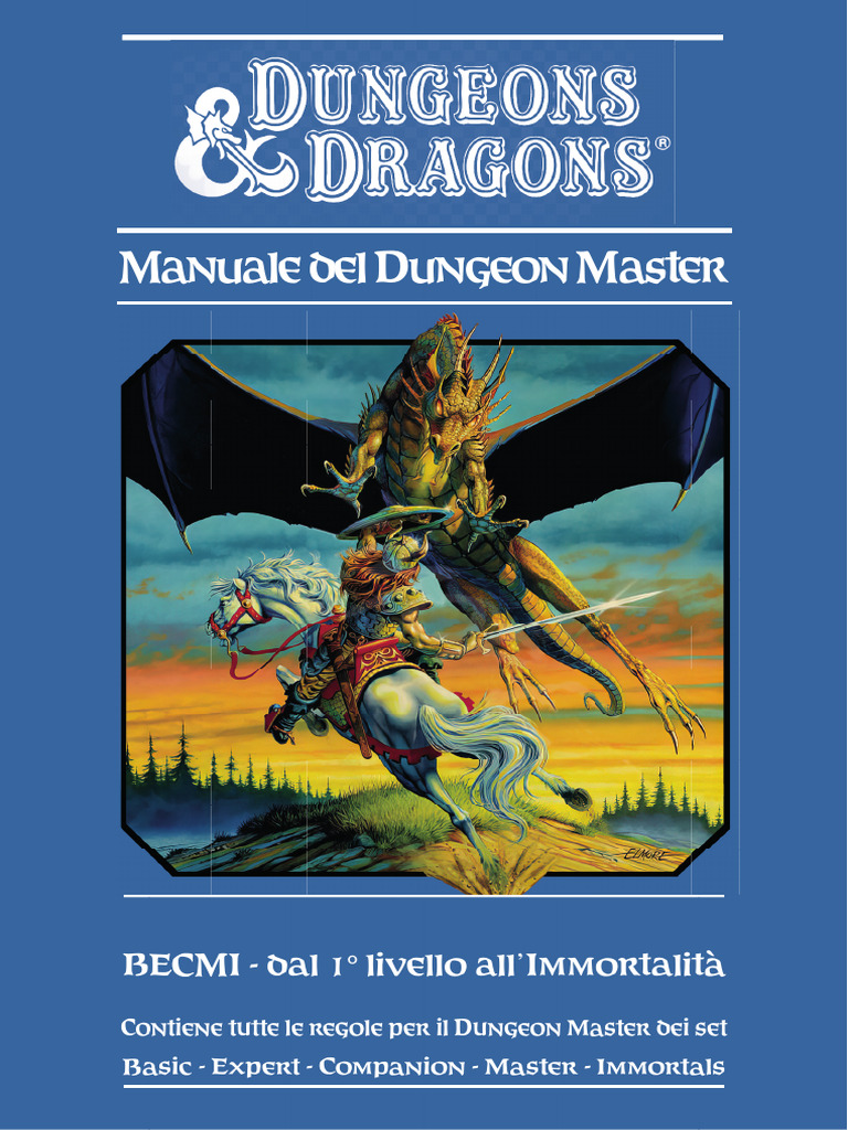 BECMI Manuale Del Dungeon Master 1-36 Italian V 1 | PDF