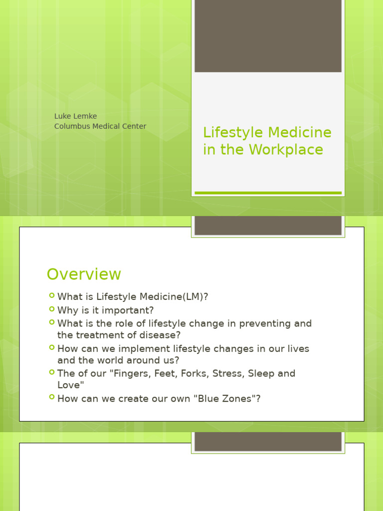 DR Lemke Lifestyle Medicine March 2017 | PDF