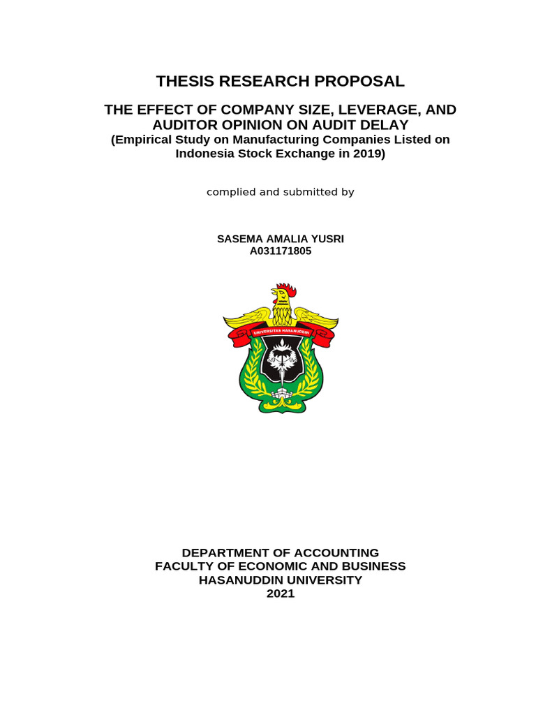 [ENG] Thesis Research Proposal | PDF