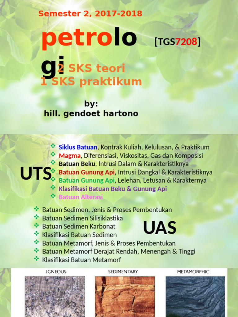 Petrologi 4 Batuan Beku Ekstrusi | PDF