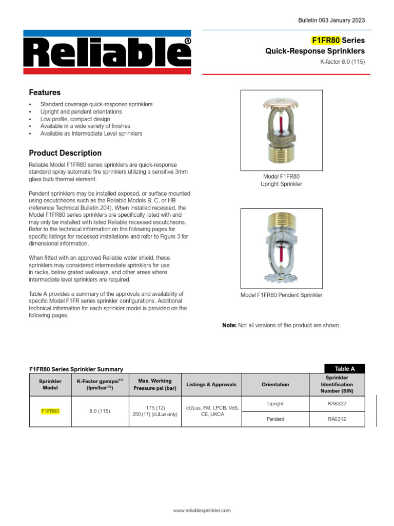 1-Reliable Sprinkler | PDF