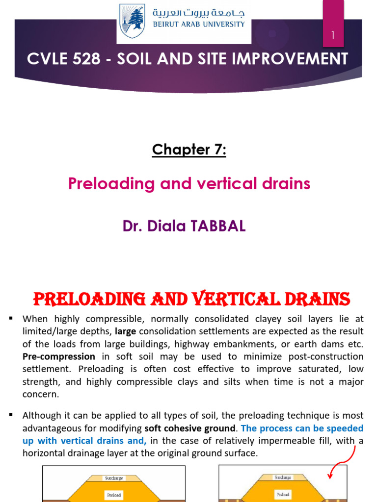 Lecture 7-Preloading and Vertical Drains | PDF