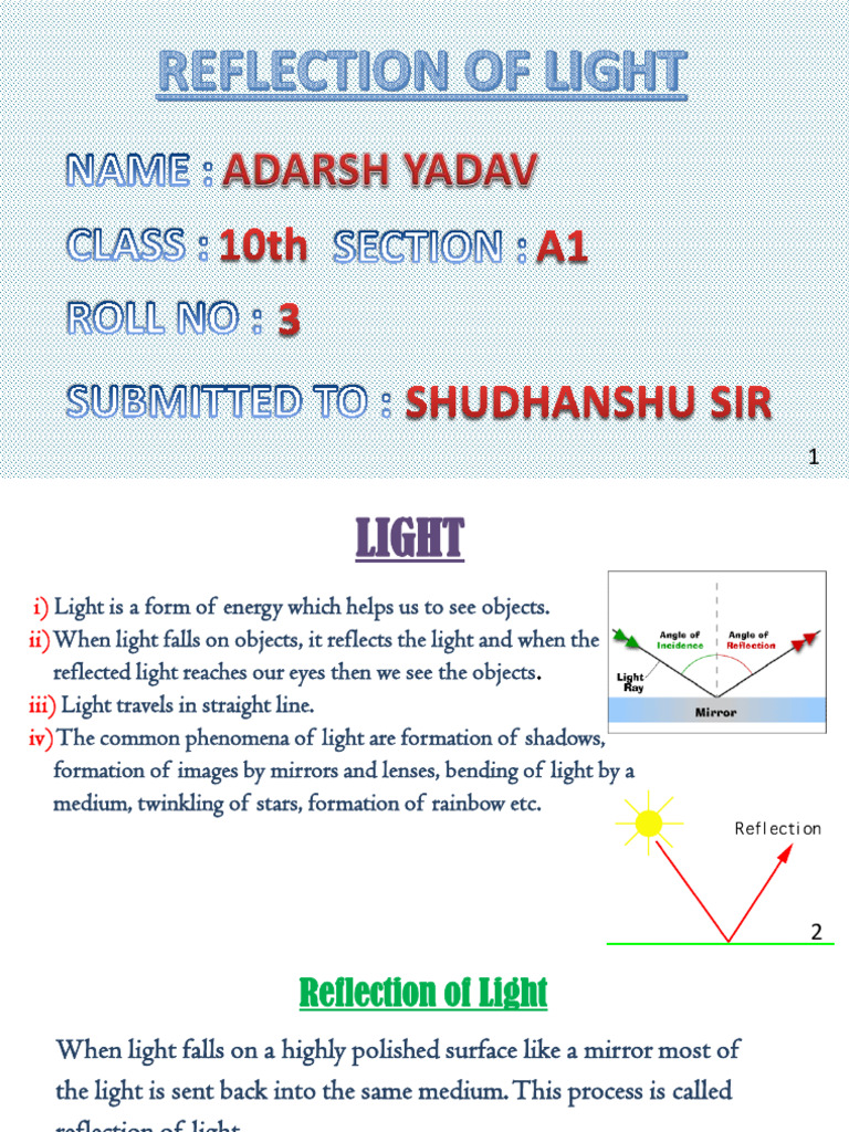 (Adarsh Yadav) Reflection | PDF