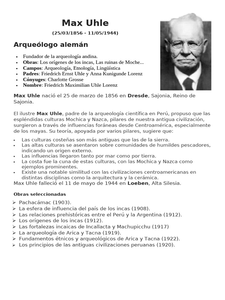 Max Uhle | PDF
