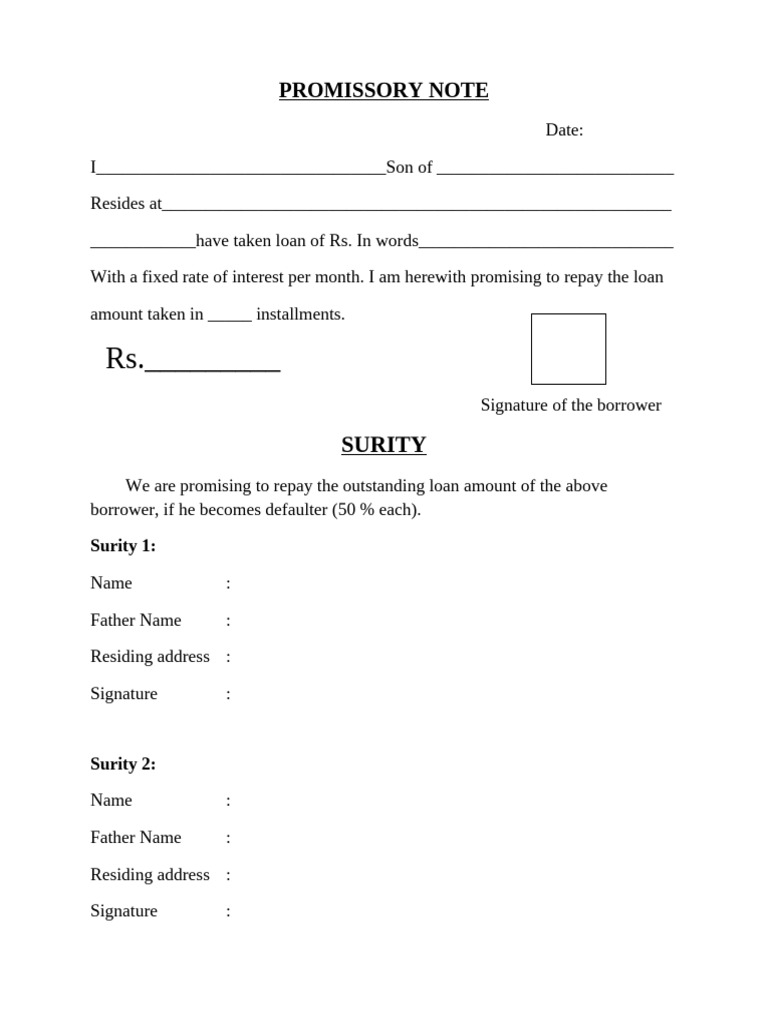 Promisory Note | PDF