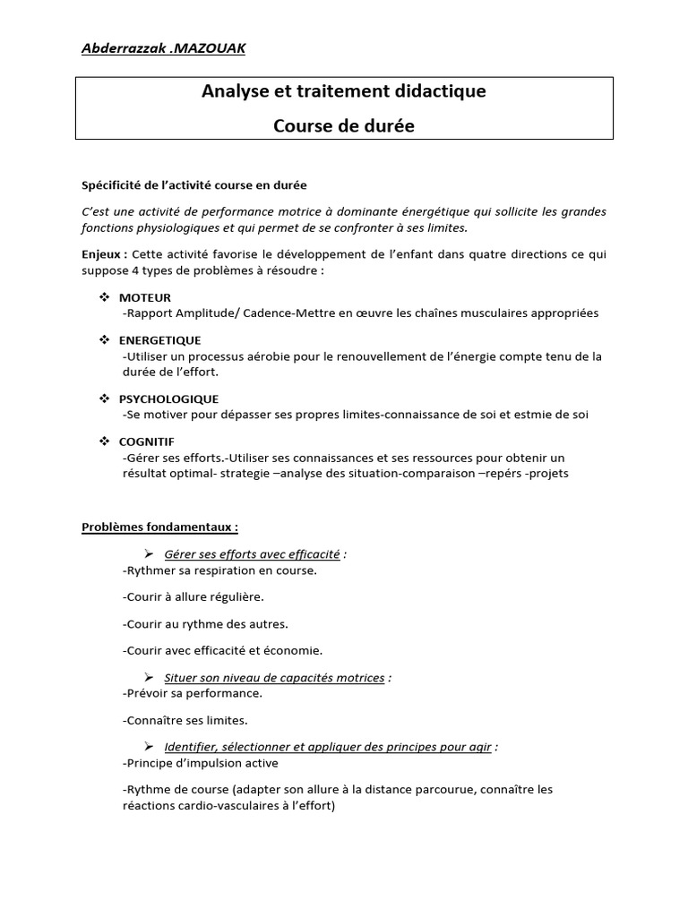 Analyse Et Traitement Didactique | PDF