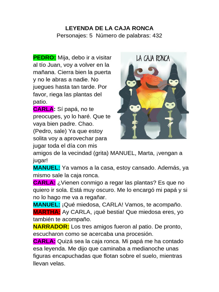 Leyenda de La Caja Ronca | PDF