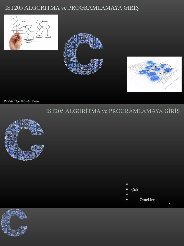Algoritma Ve Programlamaya Giriş | PDF