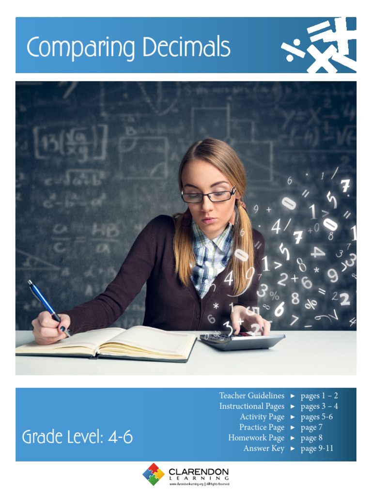 Comparing Decimals Lesson Plan 1 | PDF