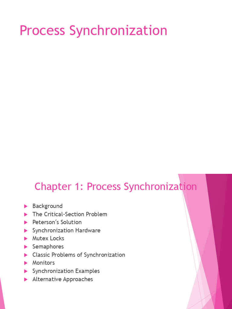 Process Synchronization - Ver 2 | PDF