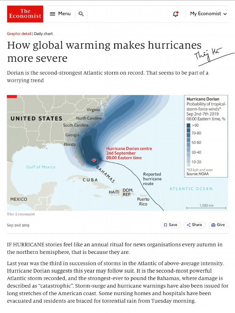 How Global Warming Makes Hurricanes More Severe | PDF