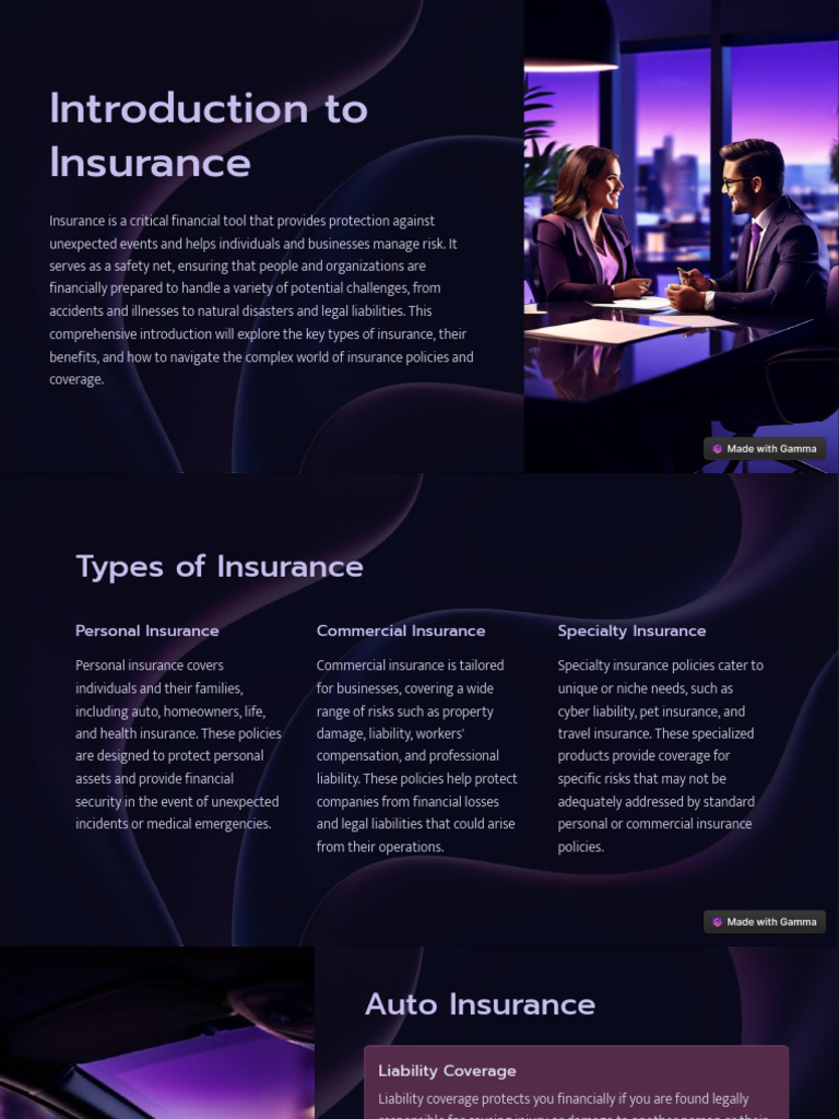Introduction To Insurance | PDF