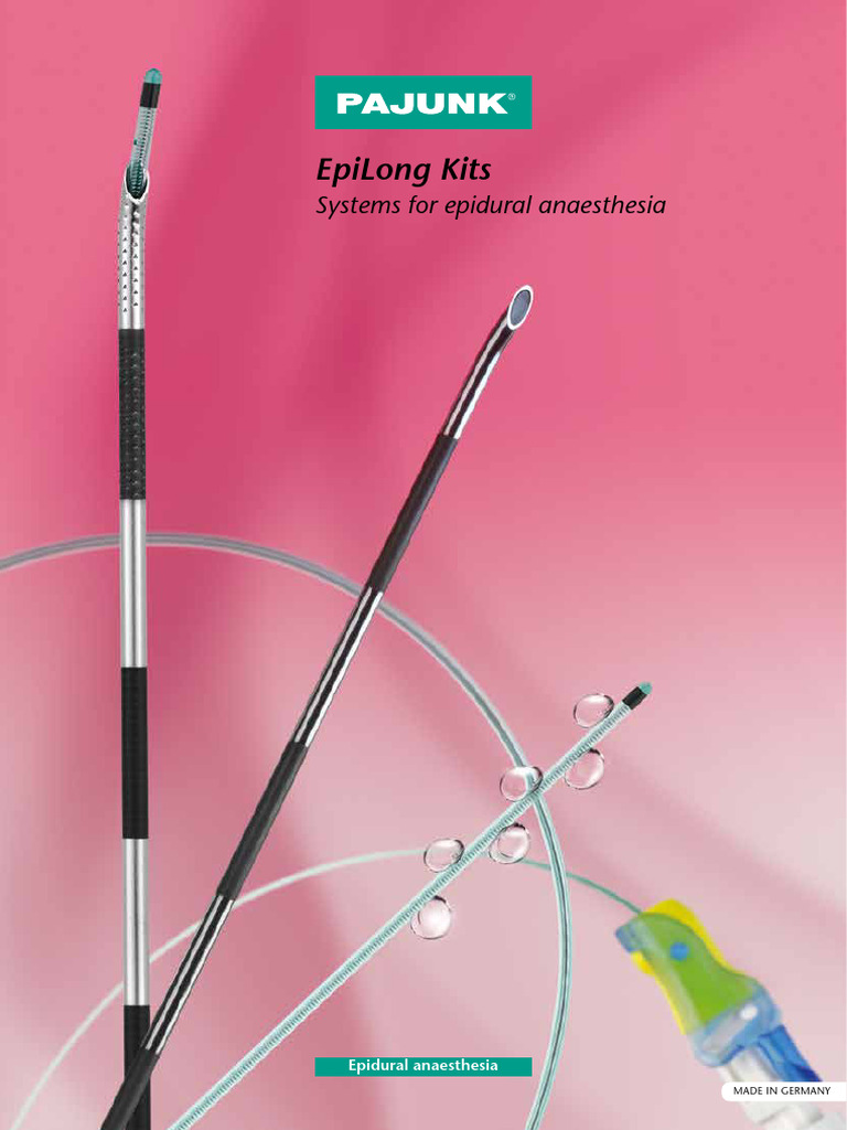 EpiLong Sets For Epidural Anesthesia US | PDF | Catheter | Anesthesia
