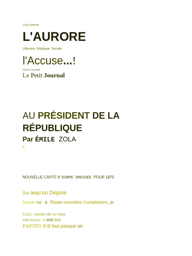 L'Aurore | PDF
