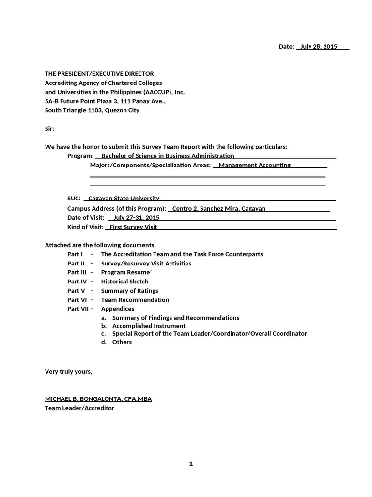 BSBA FINAL REPORT | PDF