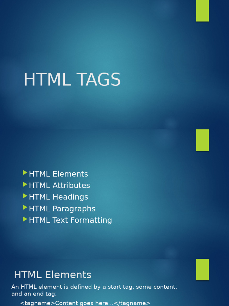 HTML Tags | PDF