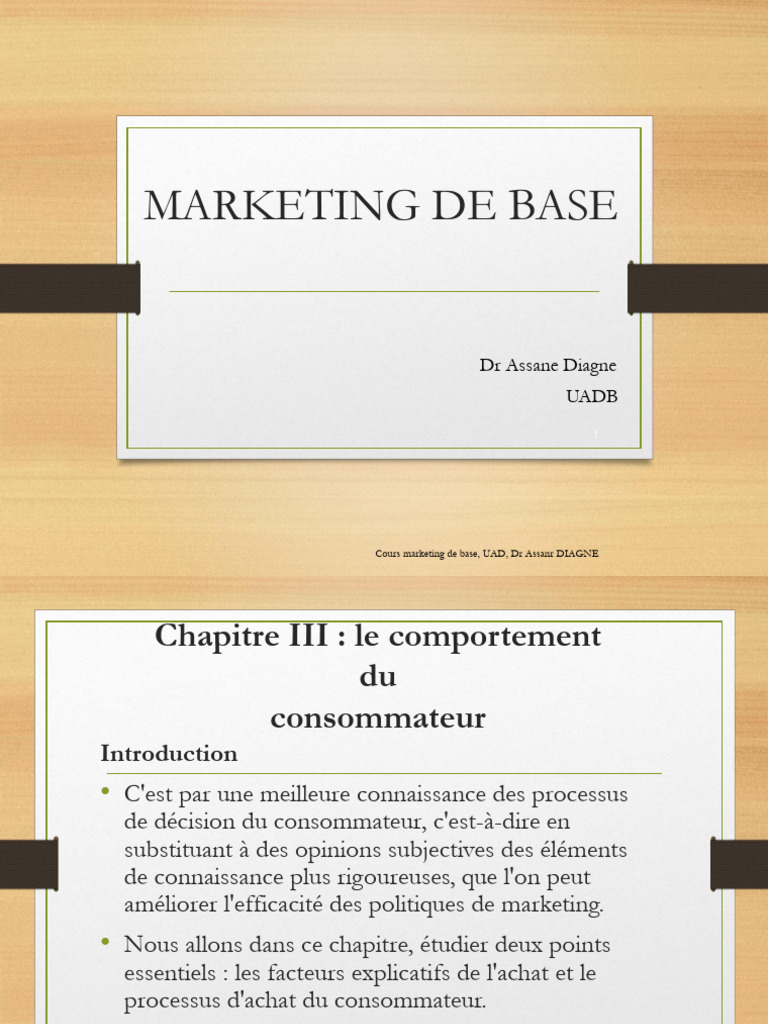 C3 Marketing Comportement Du Consommateur | PDF