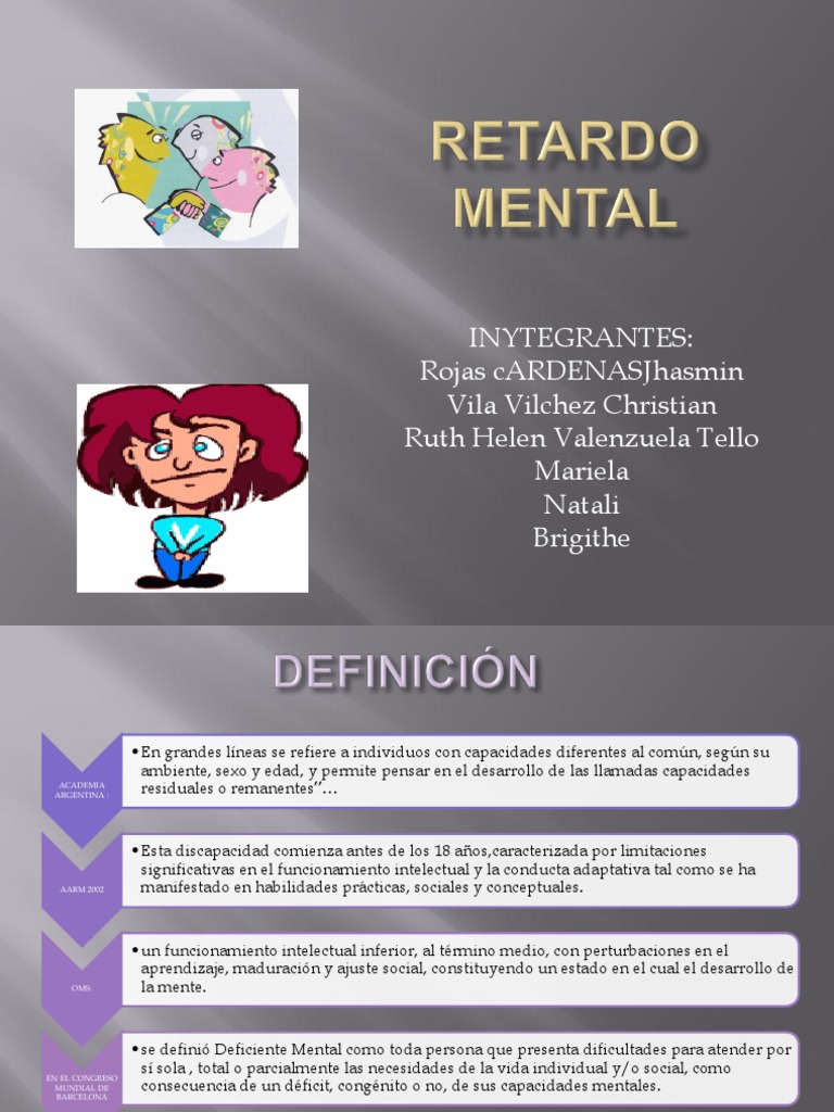 Retardo Mental | PDF | Discapacidad intelectual | Cociente de inteligencia